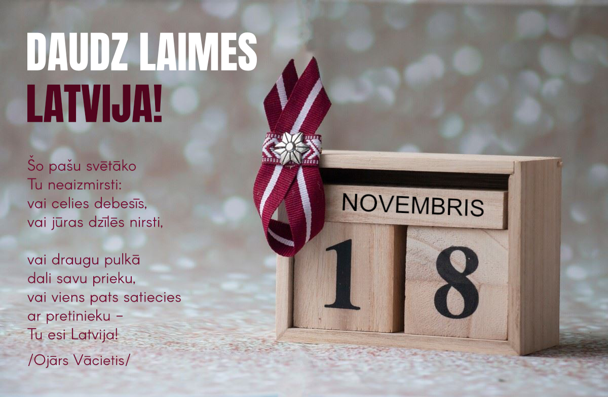 Sveicam Latvijas Republikas proklamēšanas 103.gadadienā! - Latvijas Paralimpiskā komiteja