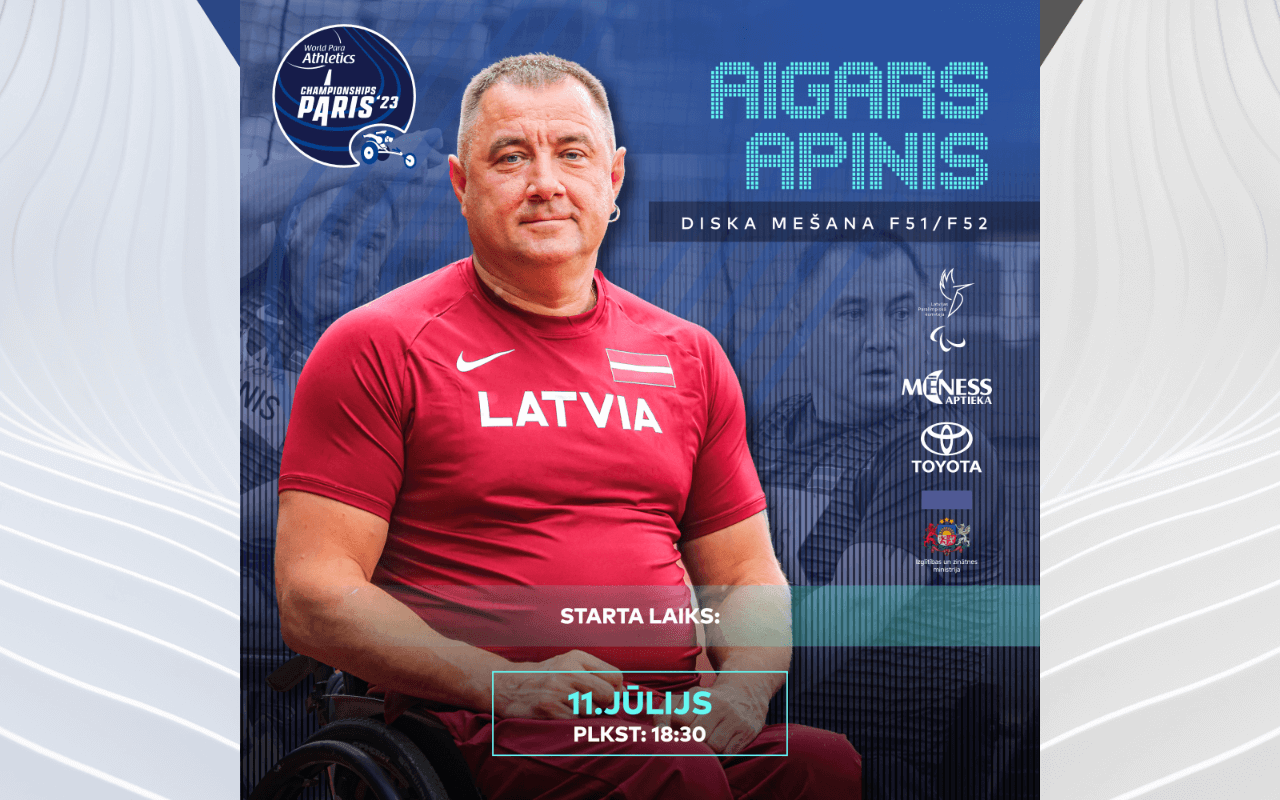 Aigars Apinis. Pasaules čempionāts paravieglatlētikā 23′ Parīzē ...