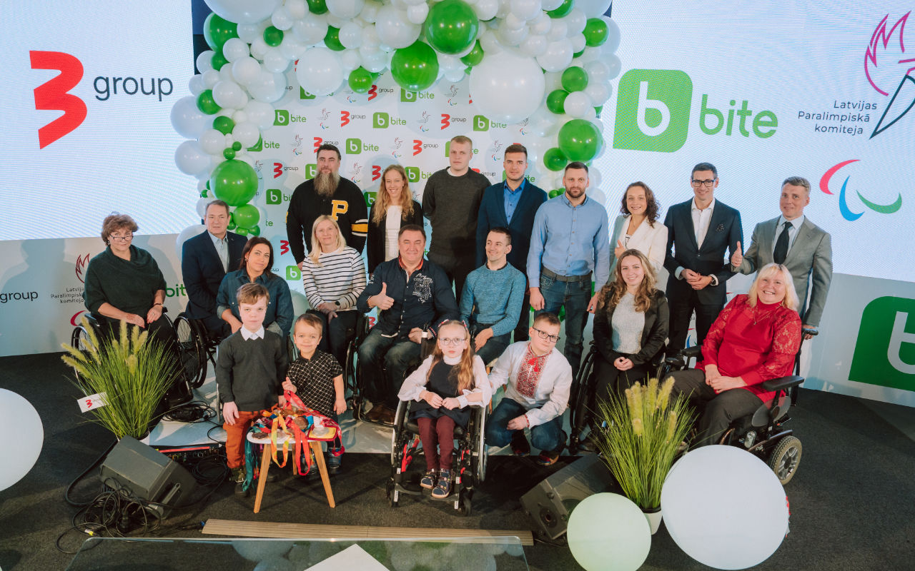“Bite Latvija” un “TV3 Group Latvija” kļūst par Latvijas Paralimpiskās ...